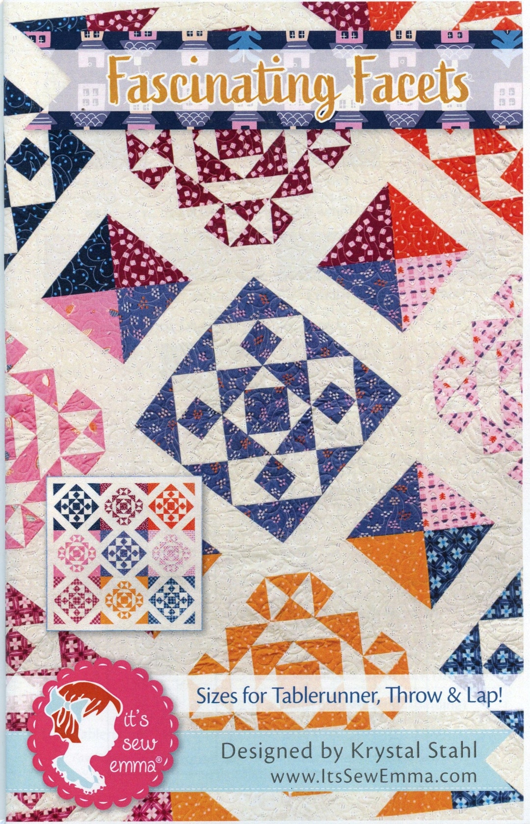 Fascinating Facets Quilt Pattern by It's Sew Emma - Etsy