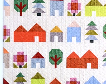 Tiny Houses Quilt Pattern - Etsy