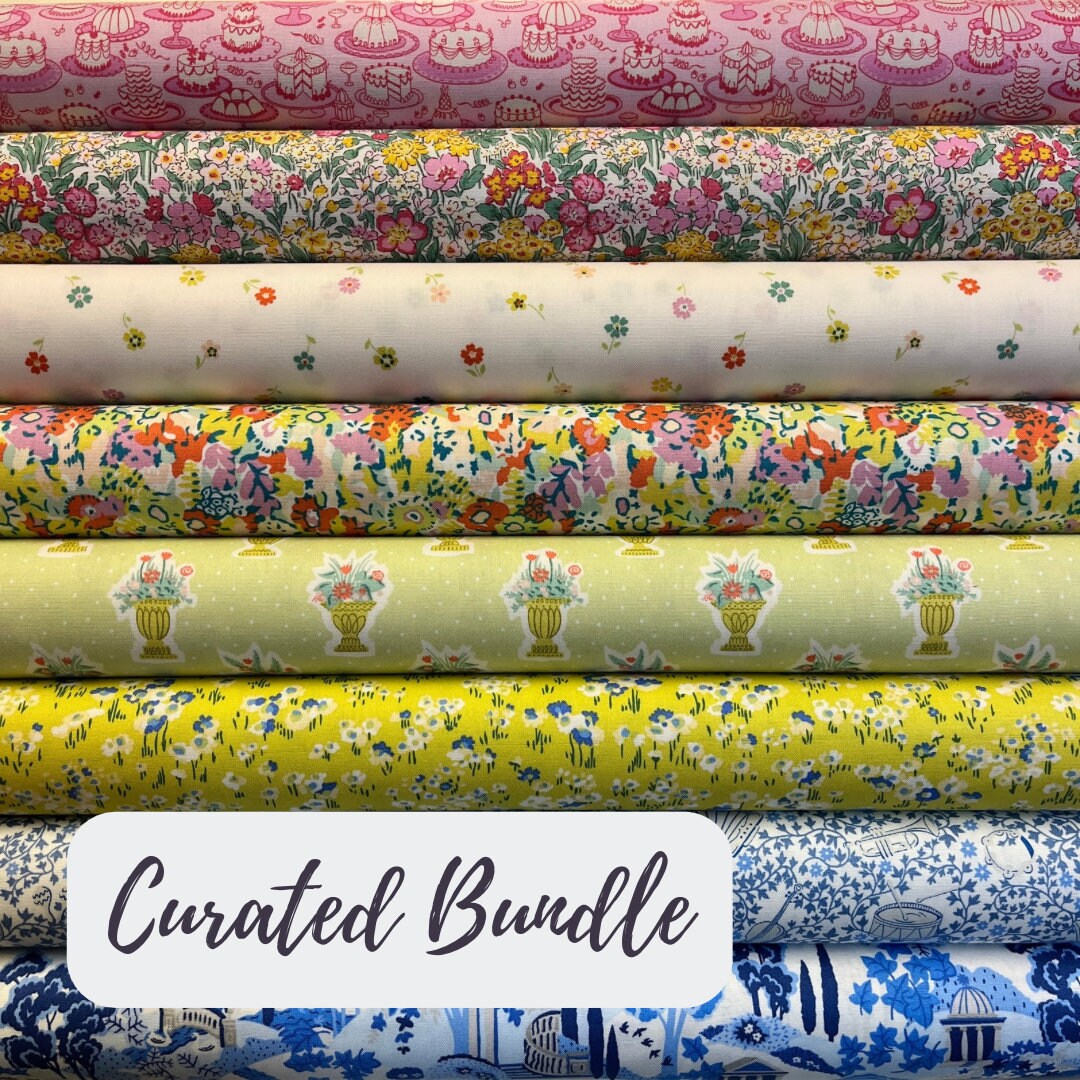 Liberty Garden Party Fat Quarter Bundle by Riley Blake Designs - 8 Fat ...