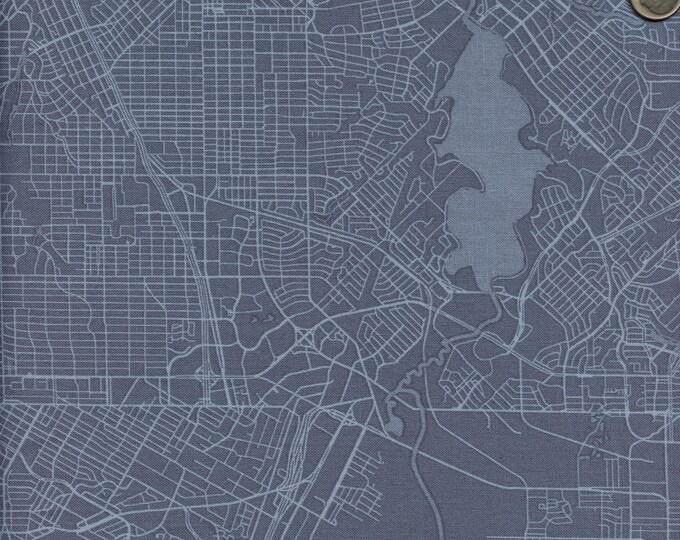 End of Bolt Destinations Map in Blue by Riley Blake Last 28 Inches - Etsy