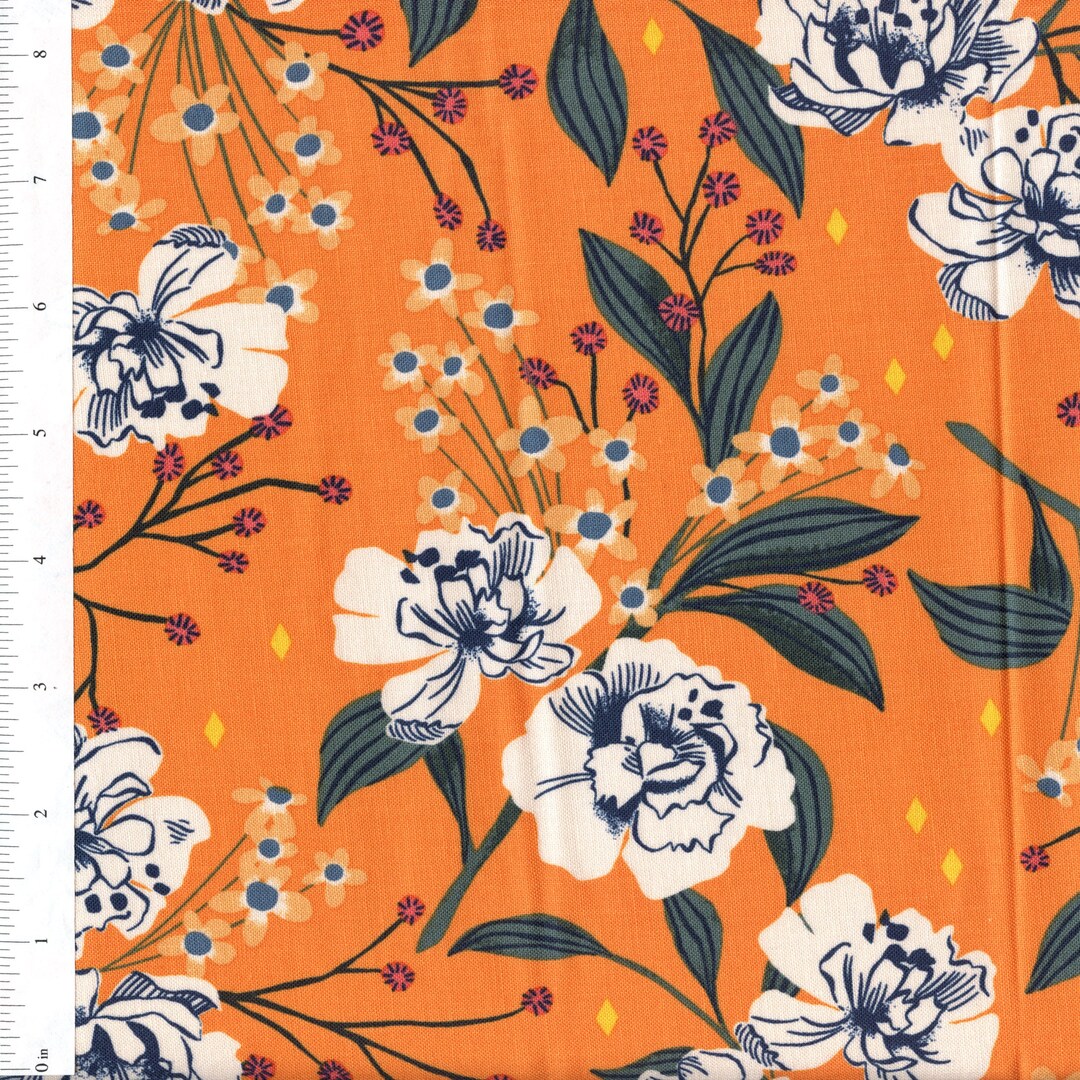 Sold by the Half Yard Fancy Louise in Yellow by Dylan Mierzwinski for ...