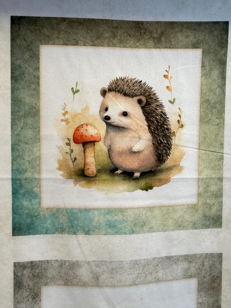 Hedgehugs Hedgehog Picture Patches PANEL - Etsy