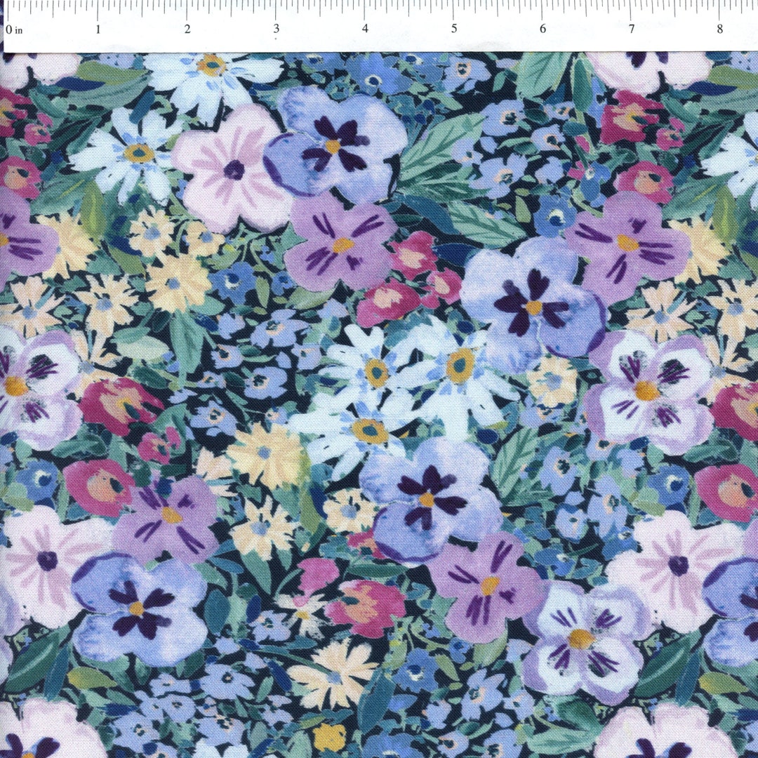Spring It on Pansy Garden in Multi by Clara Jean for Dear Stella ...