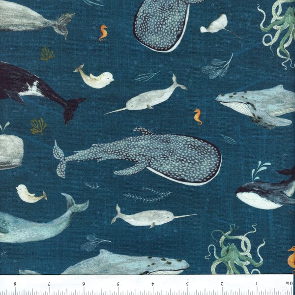 Whale Fabric - Etsy