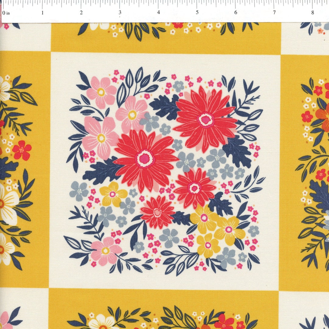 The Flower Fields Opulent Swell PANEL by Maureen Cracknell for Art ...
