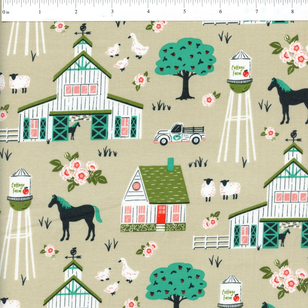 SALE - End of Bolt - Cottage Farm Vignette in Natural by Judy Jarvi for ...