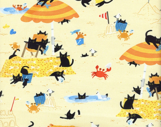 Sold by the Half Yard Sandy Paws Main in Multi by Leezaworks for Dear ...