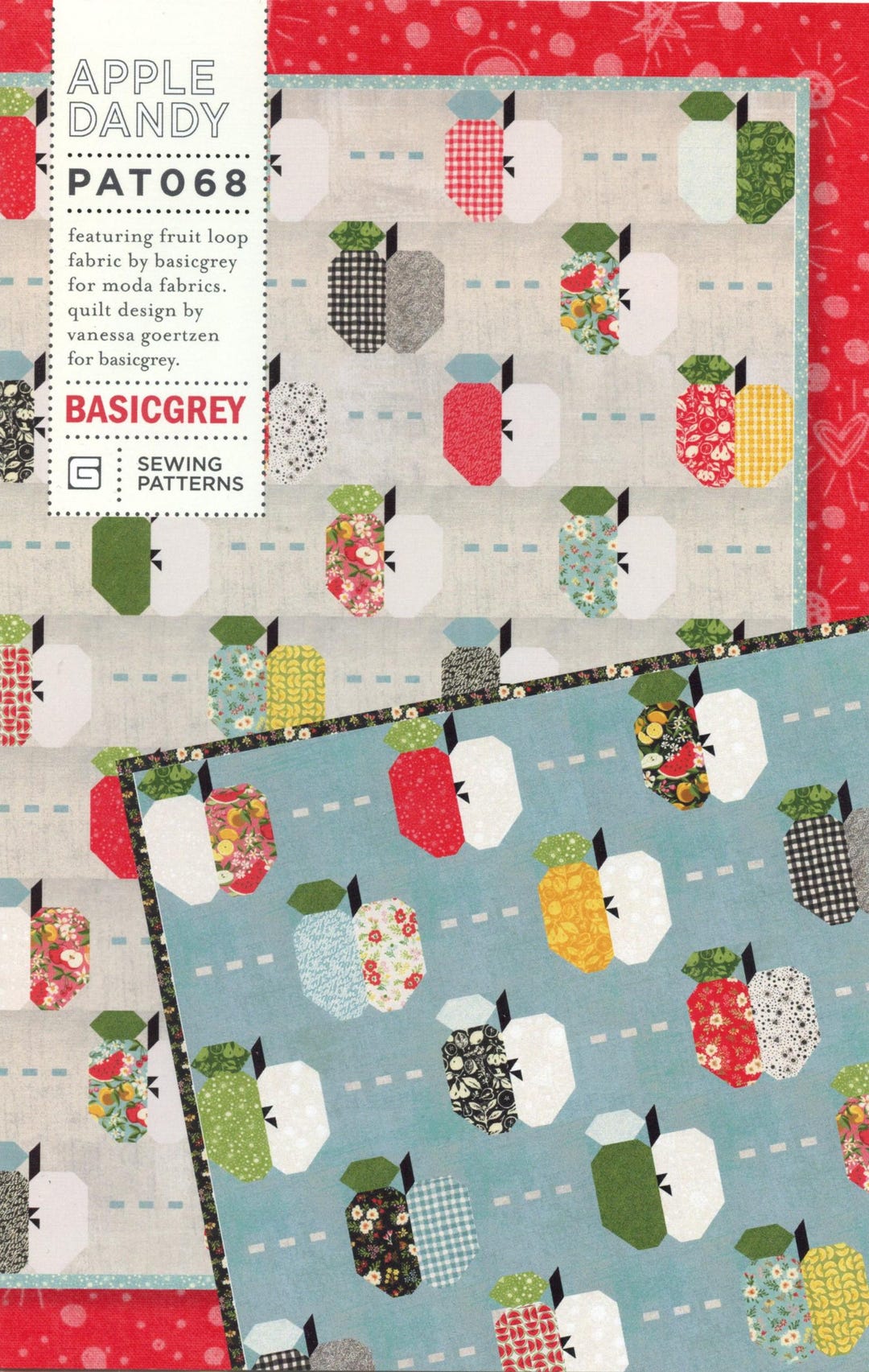 Apple Dandy Quilt Pattern by Basicgrey Sewing Patterns - Etsy