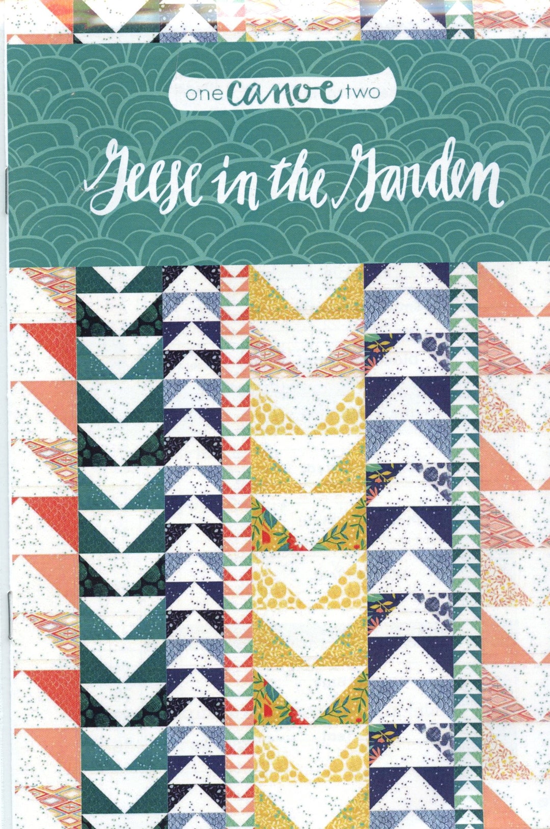 One Canoe Two Geese in the Garden Quilt Pattern - Etsy
