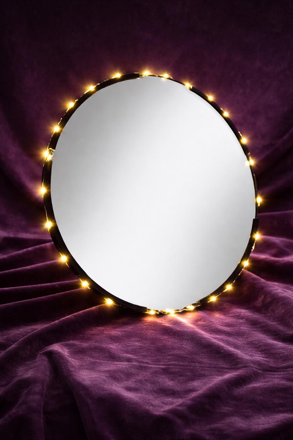 Minimal LED Round Mirror 31x31 - Etsy