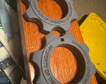 Gears of War Inspired cog Tag - Etsy