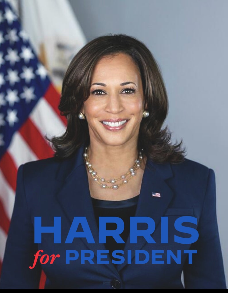 Kamala Harris for President 2024 Png Svg Jpg - Etsy