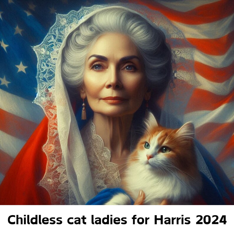 Childless Cat Ladies for Harris 2024 - Etsy