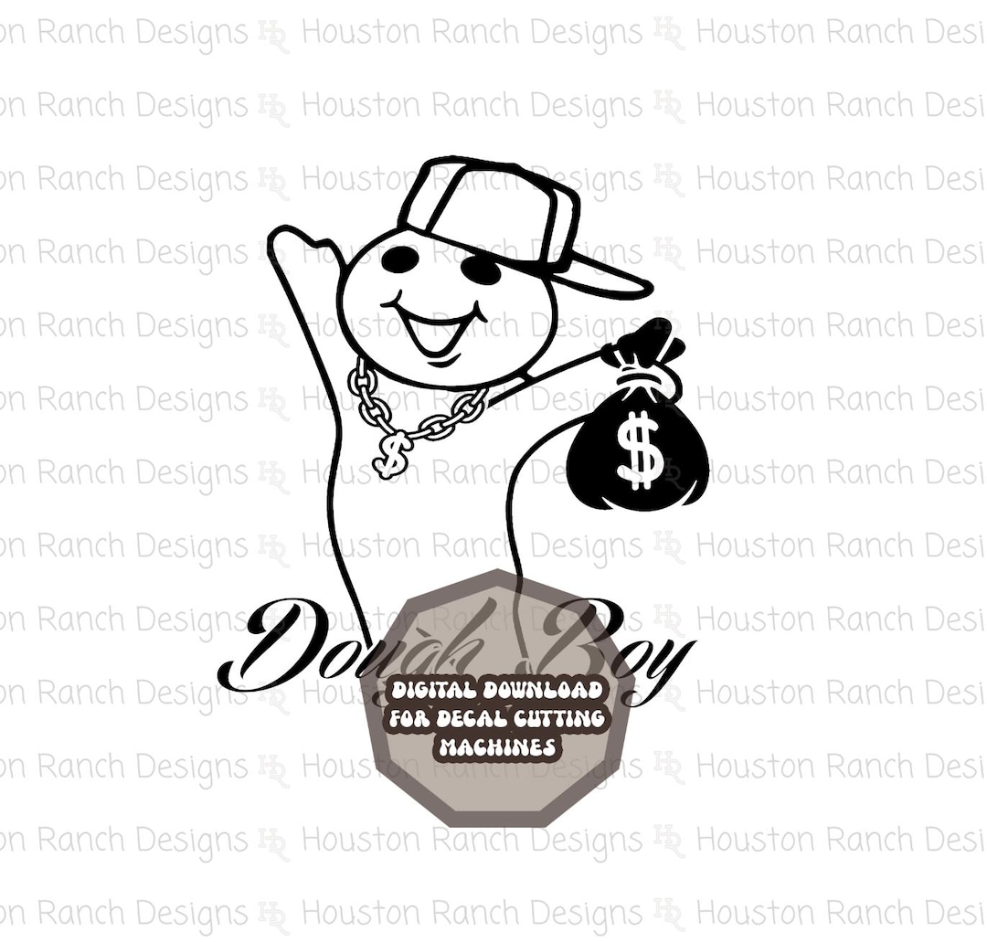 Doughboy Decal File | Dough Boy | Doughboy With Chain | Truck Decal - Etsy