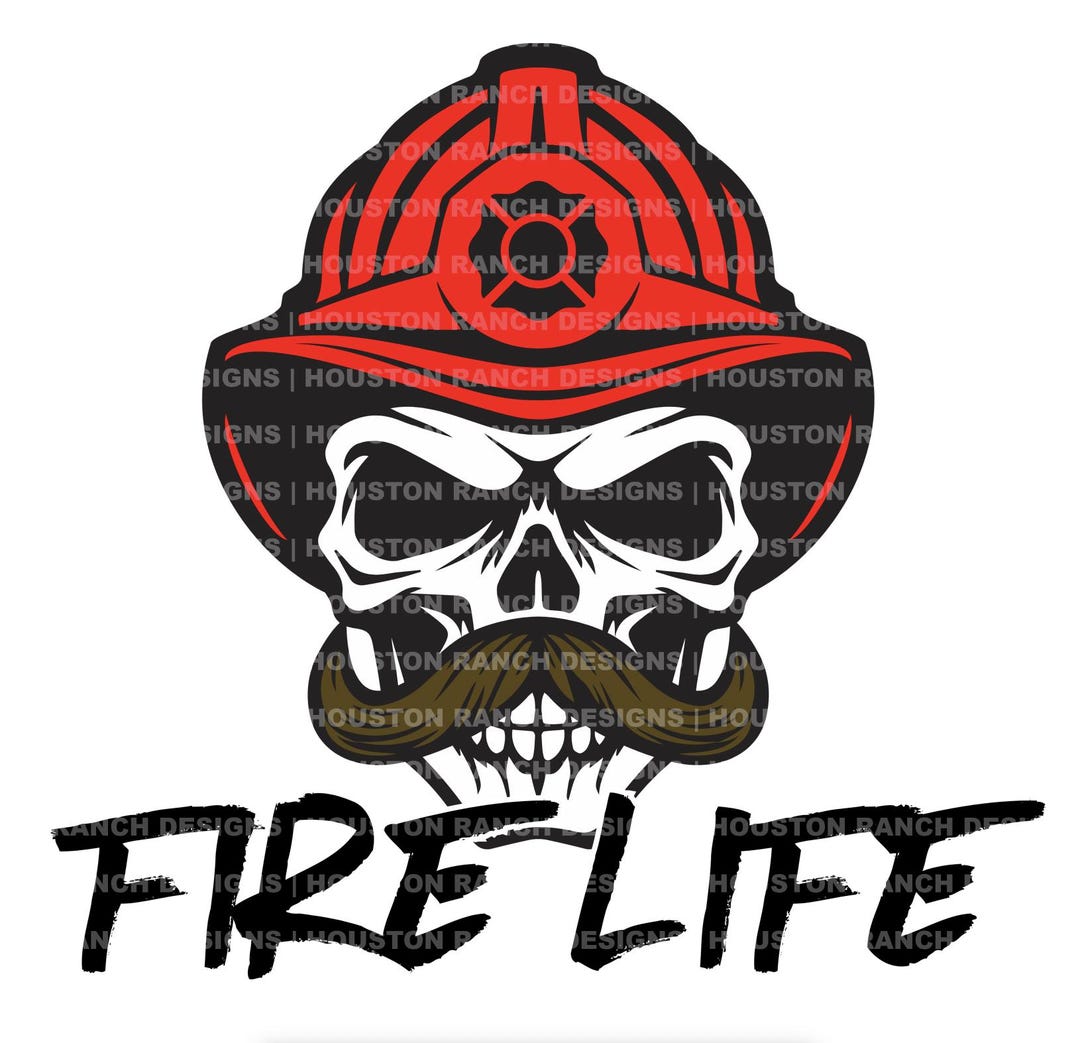 Fire Life Skull PNG | Fireman Life | Firefighter Life | Fireman Skull ...