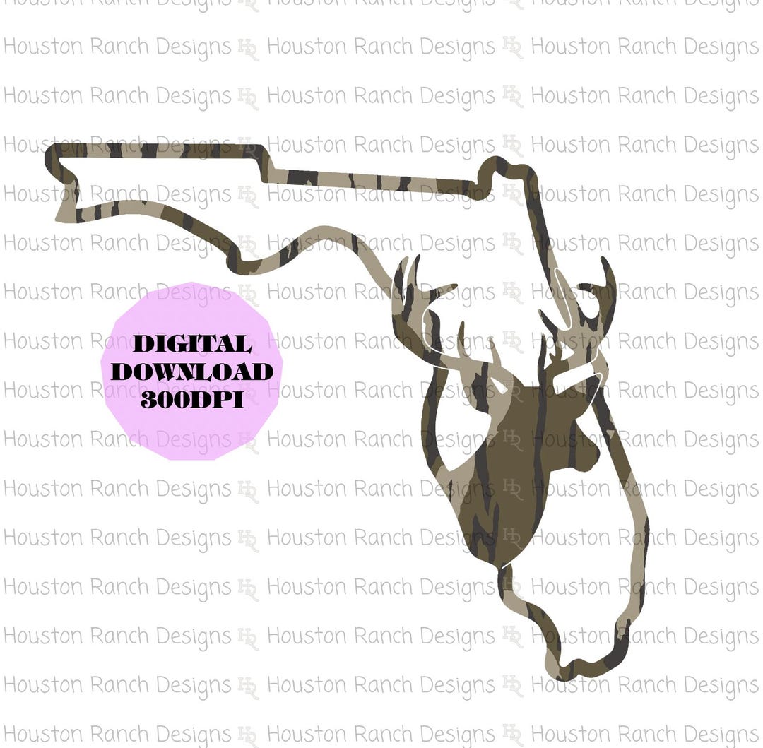 Bark Camo Florida With Buck | Bark Camo | Camo Design Download ...
