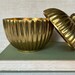 Vintage C.1960's Mid-century Solid Brass Fluted, Lidded Cachepot/urn ...