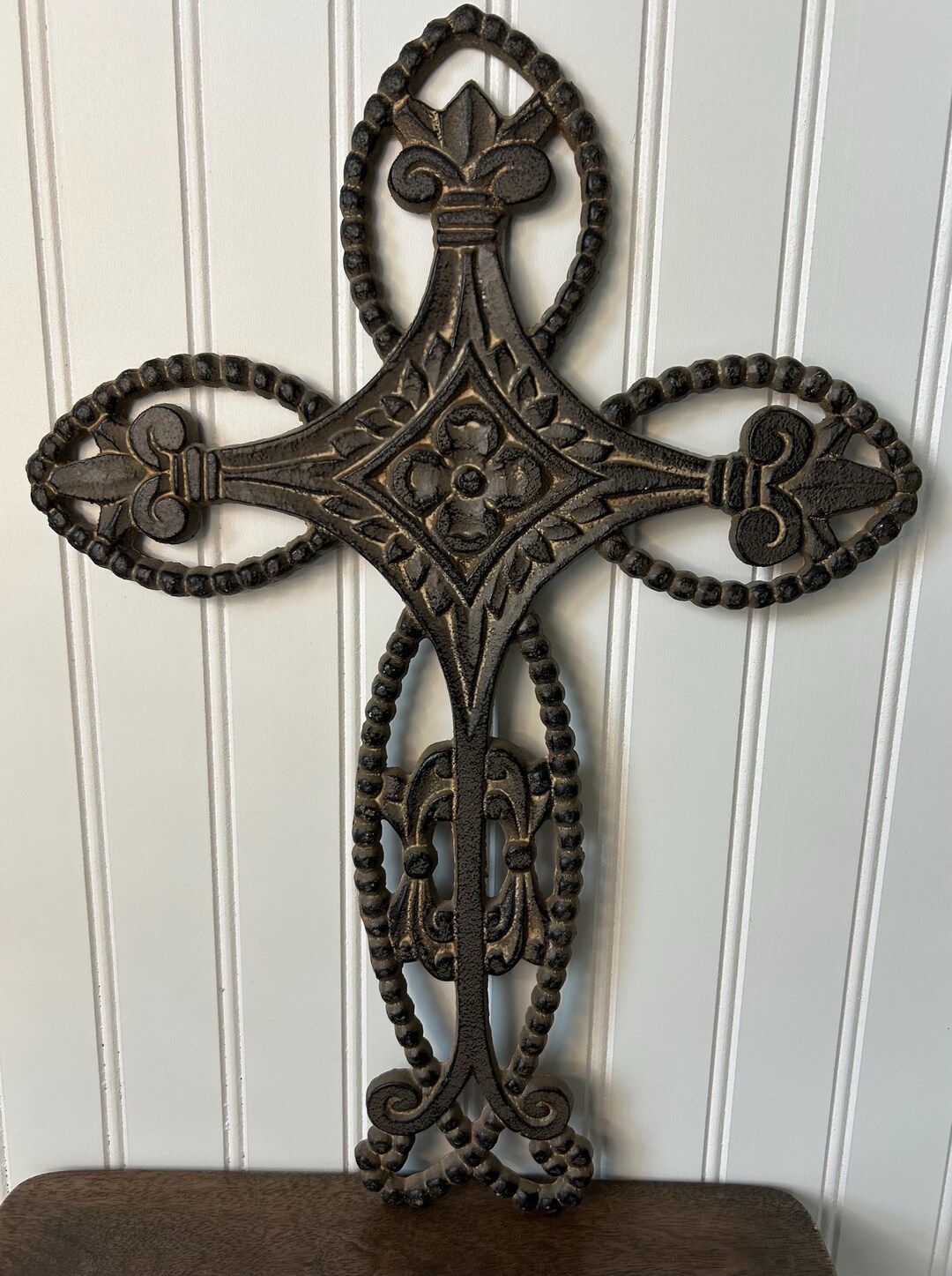 Vintage Cast Iron Cross/ Wall Decor Vintage Cast Iron Wall Cross, 14.5 ...