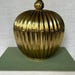 Vintage C.1960's Mid-century Solid Brass Fluted, Lidded Cachepot/urn ...