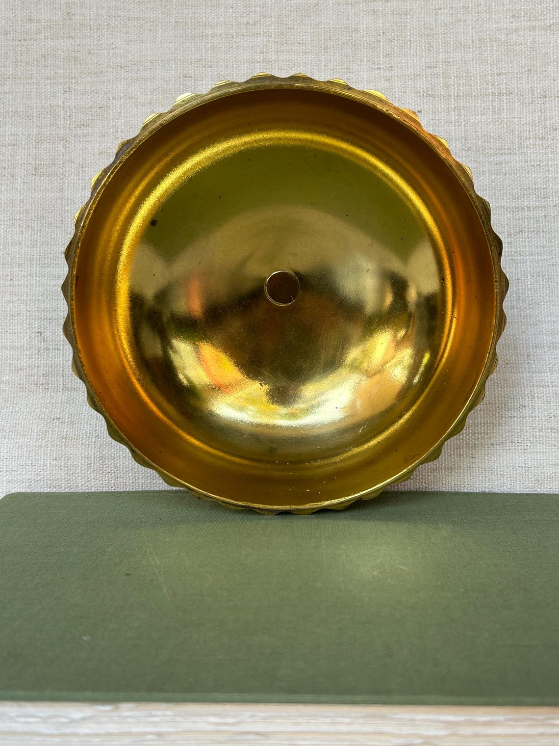 Vintage C.1960's Mid-century Solid Brass Fluted, Lidded Cachepot/urn ...