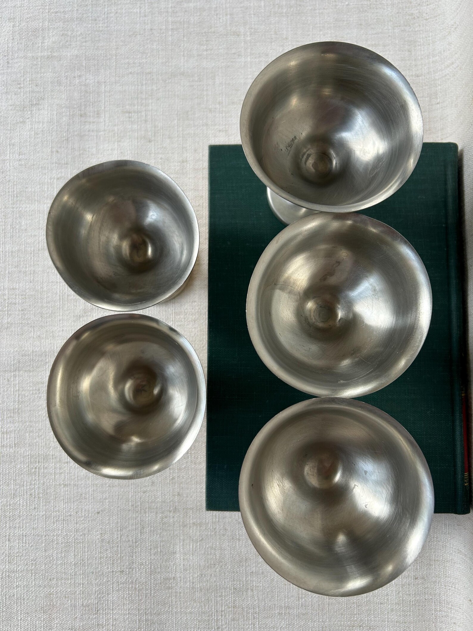 Vintage Preisner Pewter Goblets/wine Glasses/ Metal Set of 5 - Etsy