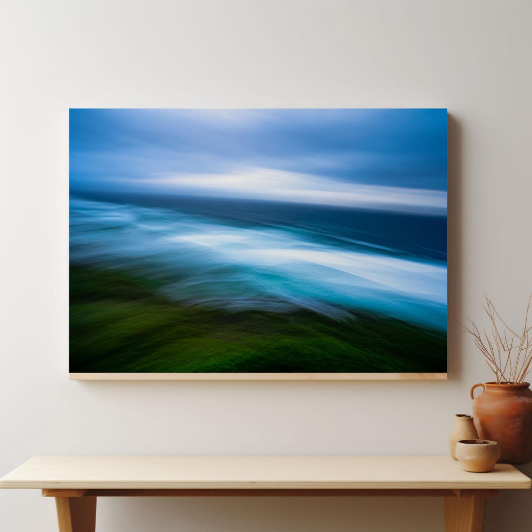 Abstract Ocean Photography Print: Coastal Dreamscape ICM Art - Etsy