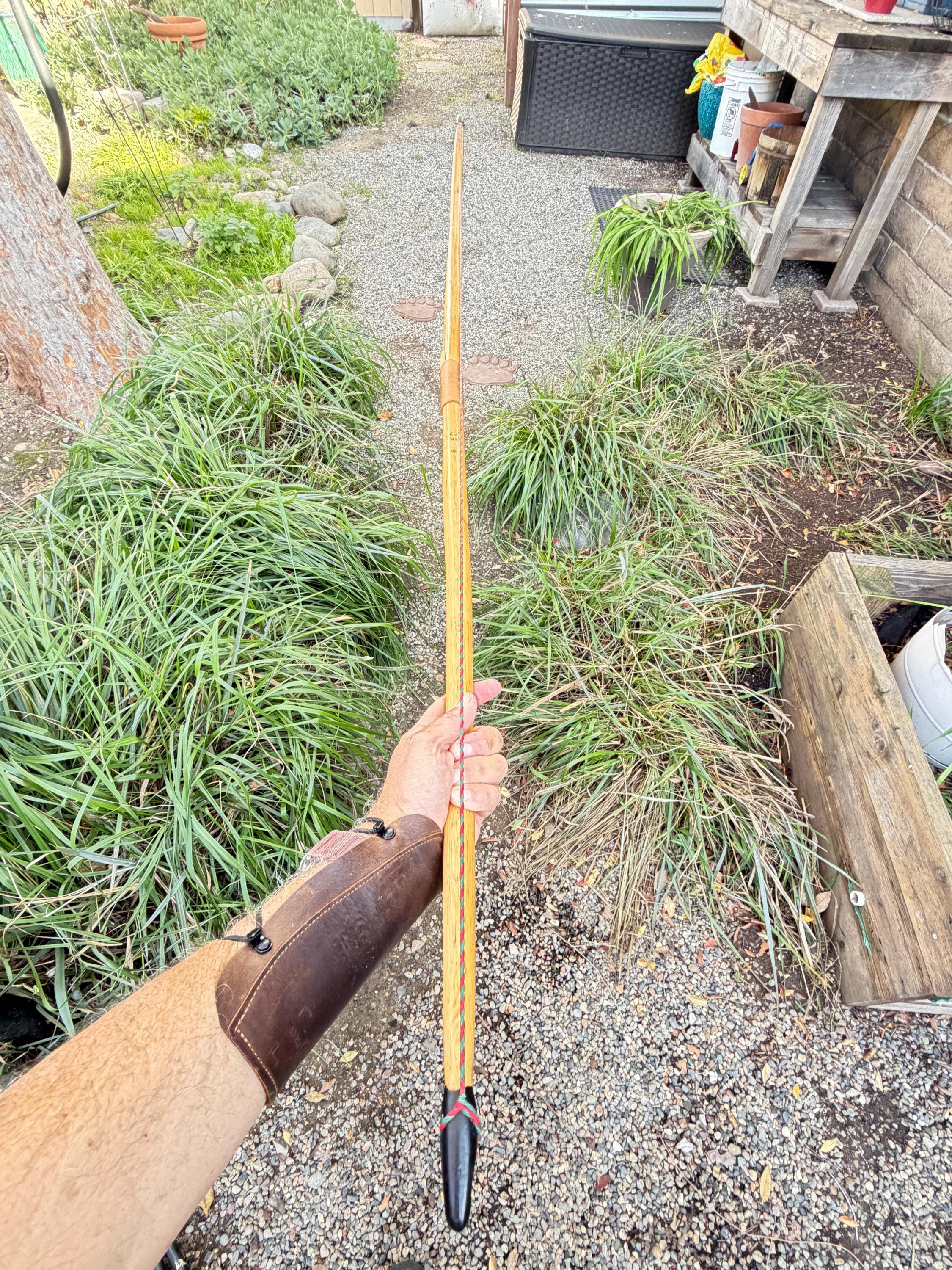Handmade Yew Wood English Longbow: 52 Lb Draw - Etsy