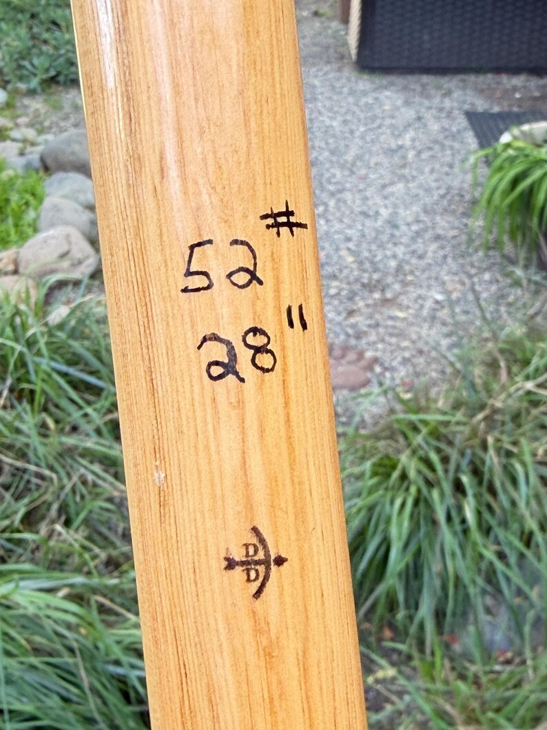 Handmade Yew Wood English Longbow: 52 Lb Draw - Etsy