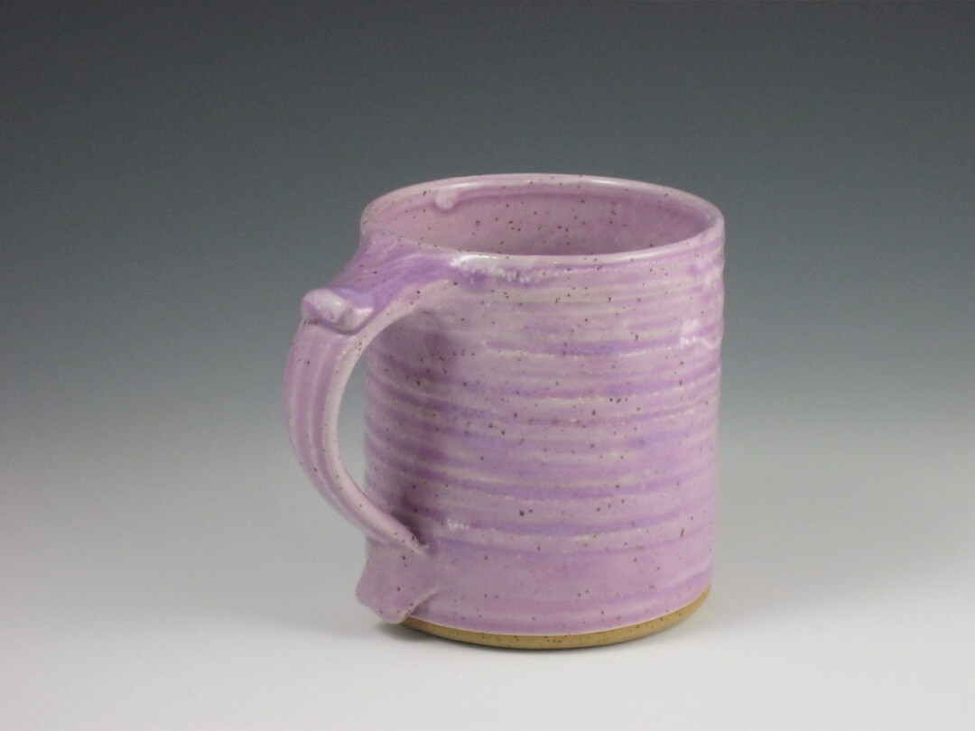 Glossy Violet Purple Thumbrest Coffee Mug - Etsy