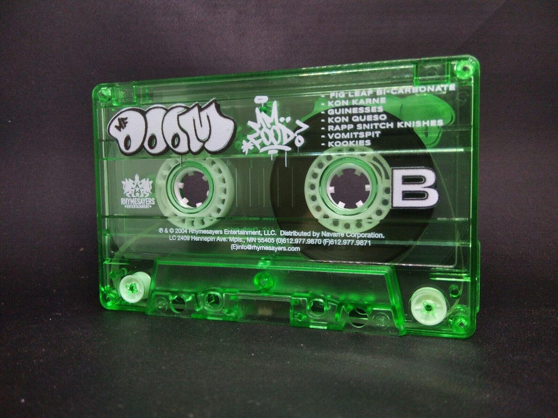 MF Doom Mm..food Cereal Box Version Cassette Tape Handmade - Etsy
