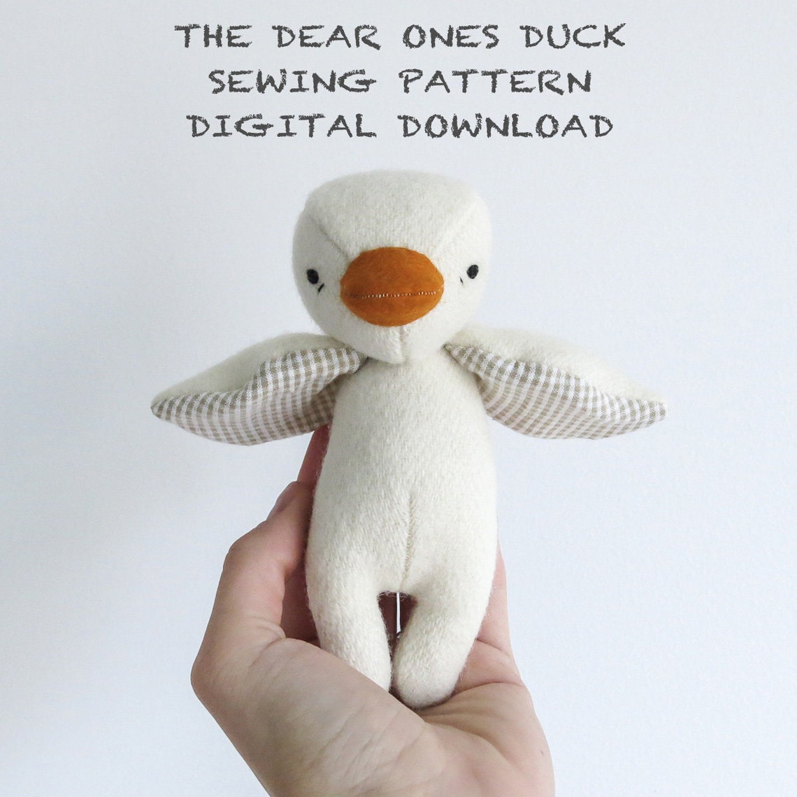 Sewing Pattern the Dear Ones Duck Soft Toy Pdf Pattern | Etsy