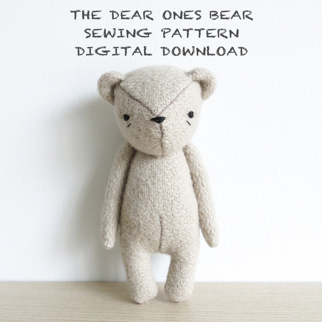 Sewing Pattern | the Dear Ones Bear | Soft Toy Pdf Pattern Digital ...