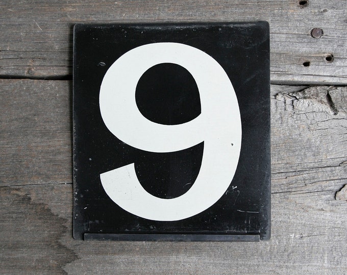 Antique Gas Station Number - Etsy