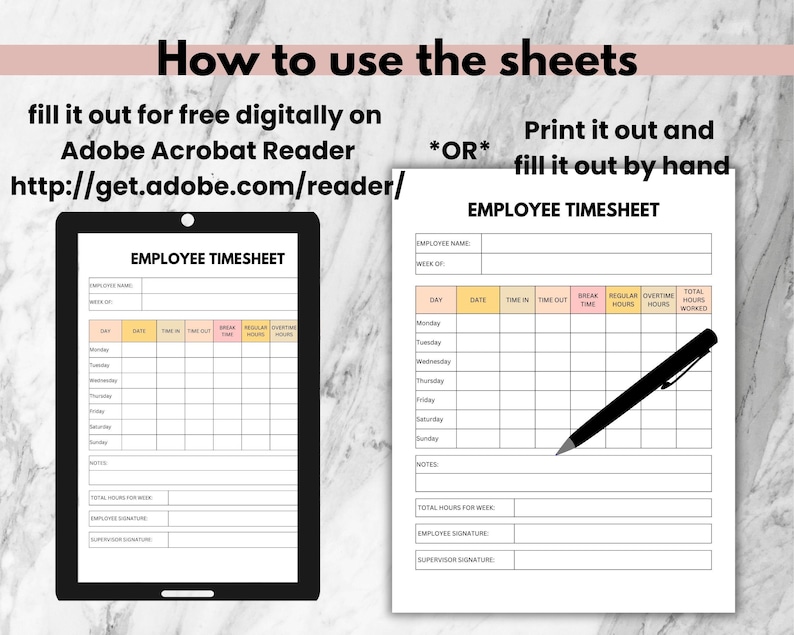 Timesheet Template, Employee Time Sheet, Work Schedule, Timekeeping ...