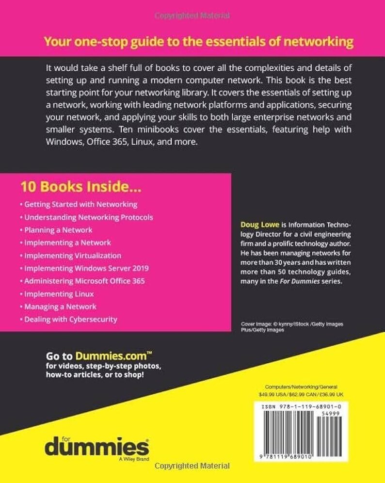 Networking All-in-one for Dummies by Doug Lowe – Complete Guide to ...