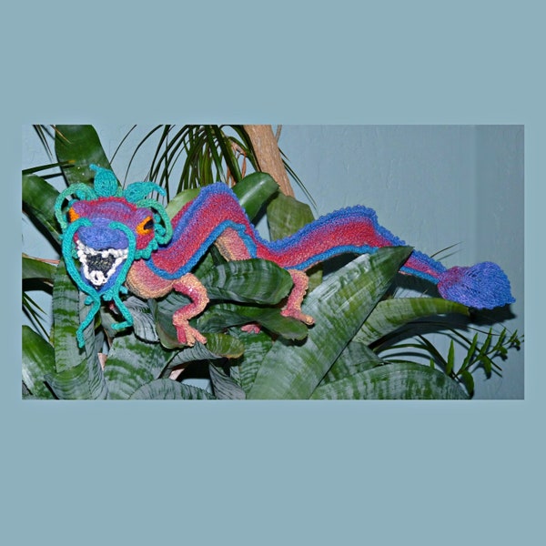 Chinese Dragon Knitting Pattern - Etsy