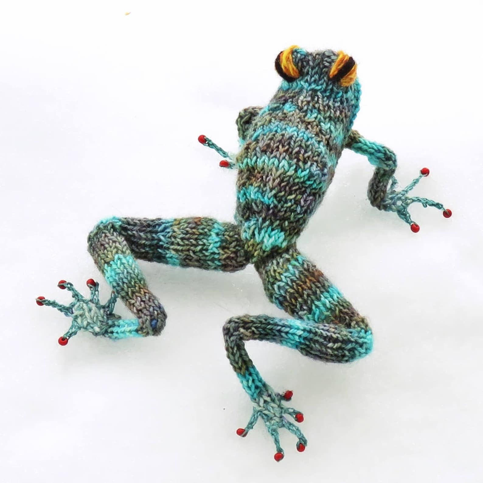Knitting Pattern - Frolicsome Frog - Etsy
