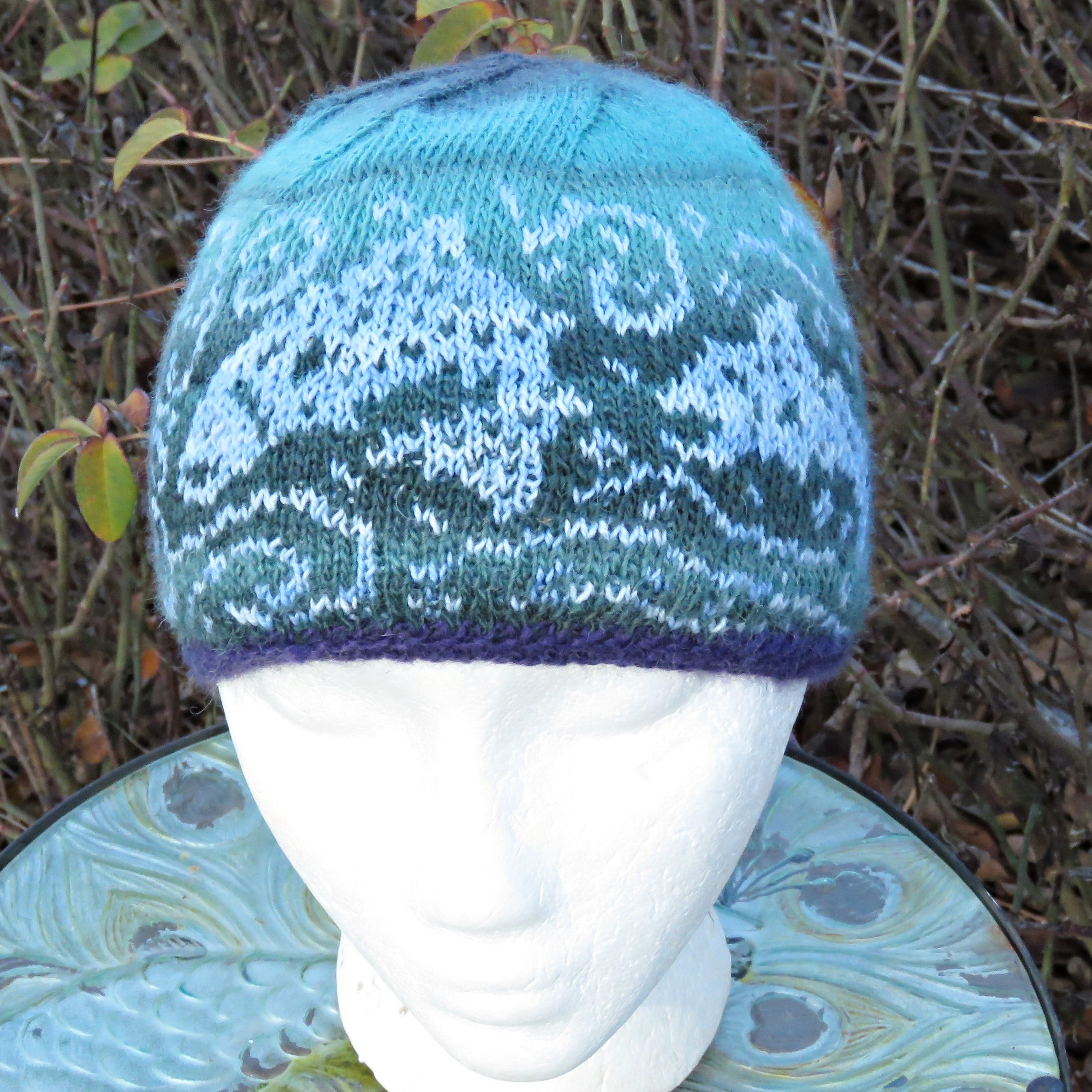 Knitting Pattern - Stranded Salmon Run Beanie - Etsy