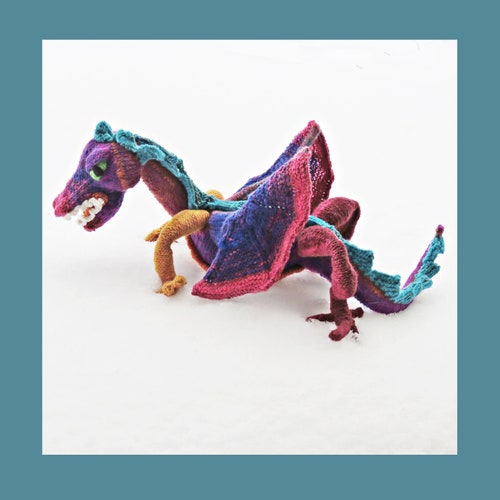 Knitting Pattern Charming Chinese Dragon - Etsy