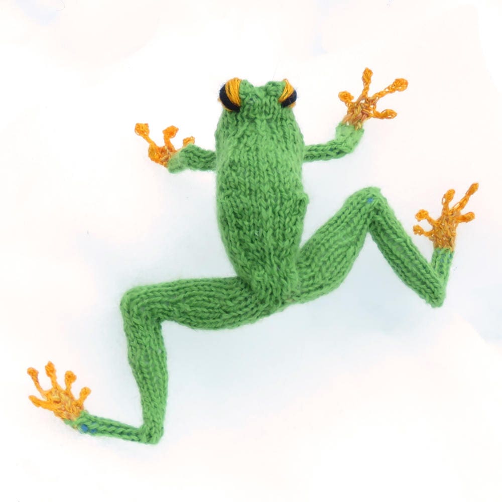 Knitting Pattern Frolicsome Frog - Etsy