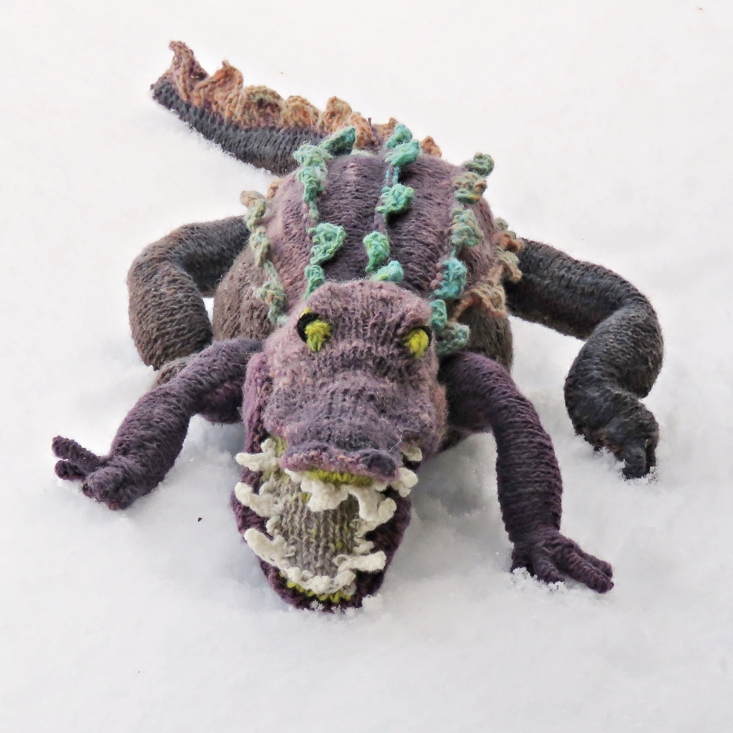 Knitting Pattern - Cantankerous Crocodile - Etsy