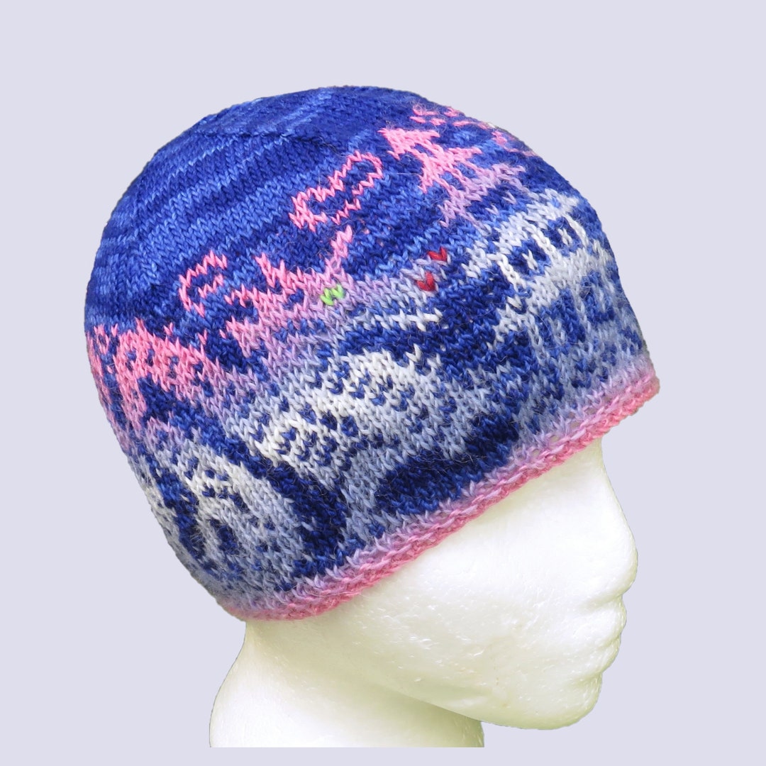 Knitting Pattern Stranded Chinese Dragons Beanie - Etsy