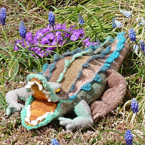 Knitting Pattern Cantankerous Crocodile | Etsy