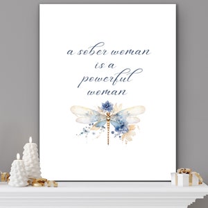 DIGITAL DOWNLOAD / A Sober Woman is a Powerful Woman / Sober Art ...