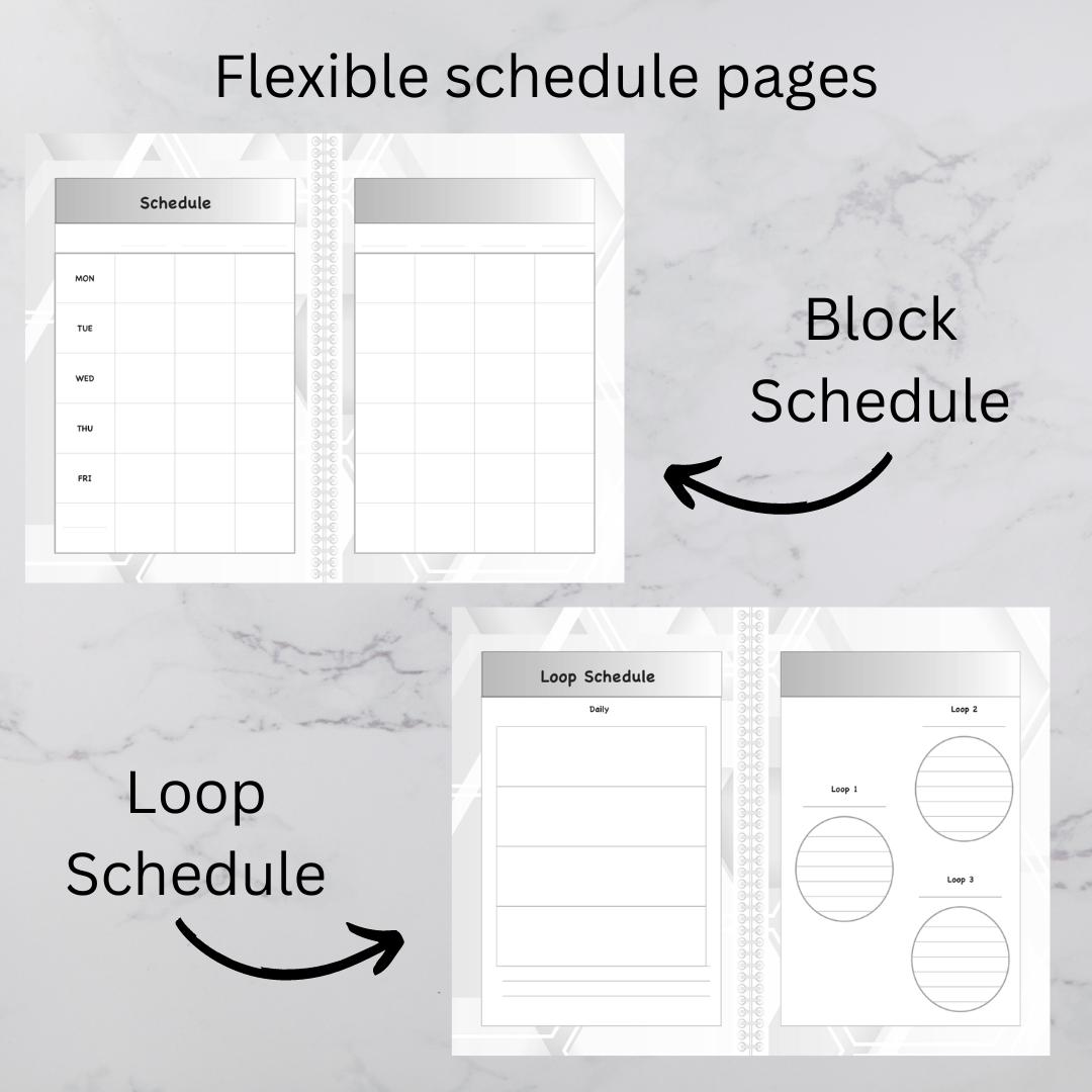 Homeschool Planner and Record-keeping Book | Spiral-bound 6x9 ...
