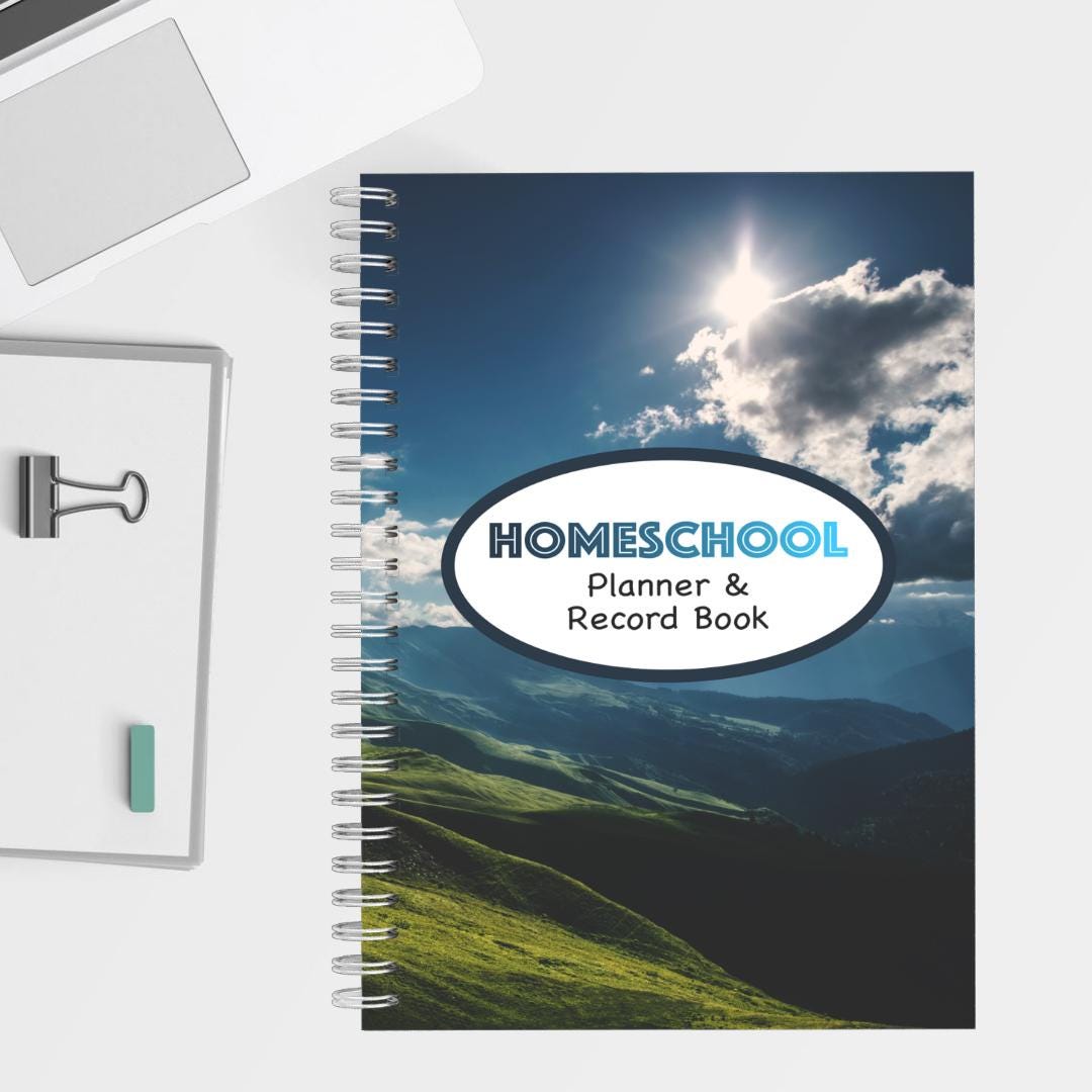 Homeschool Planner and Record-keeping Book | Spiral-bound 6x9 ...