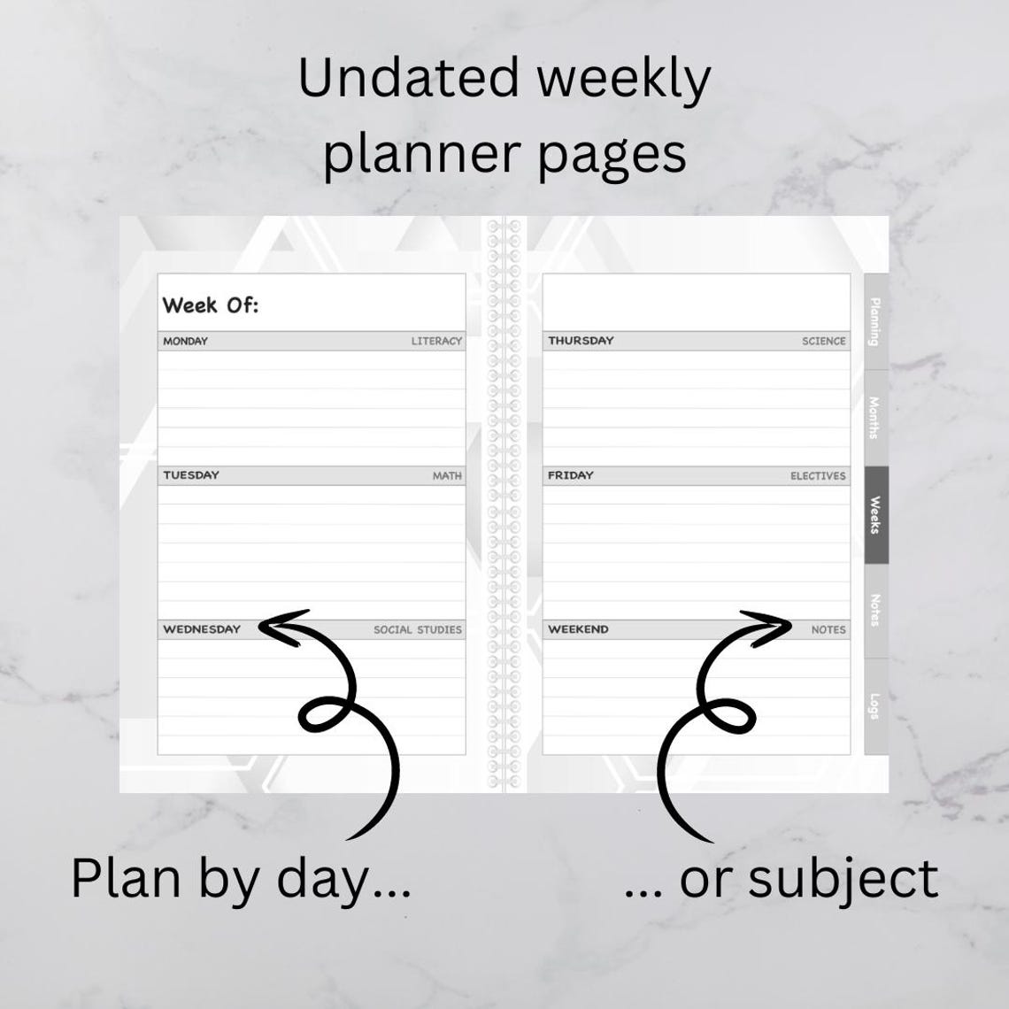 Homeschool Planner and Record-keeping Book | Spiral-bound 6x9 ...