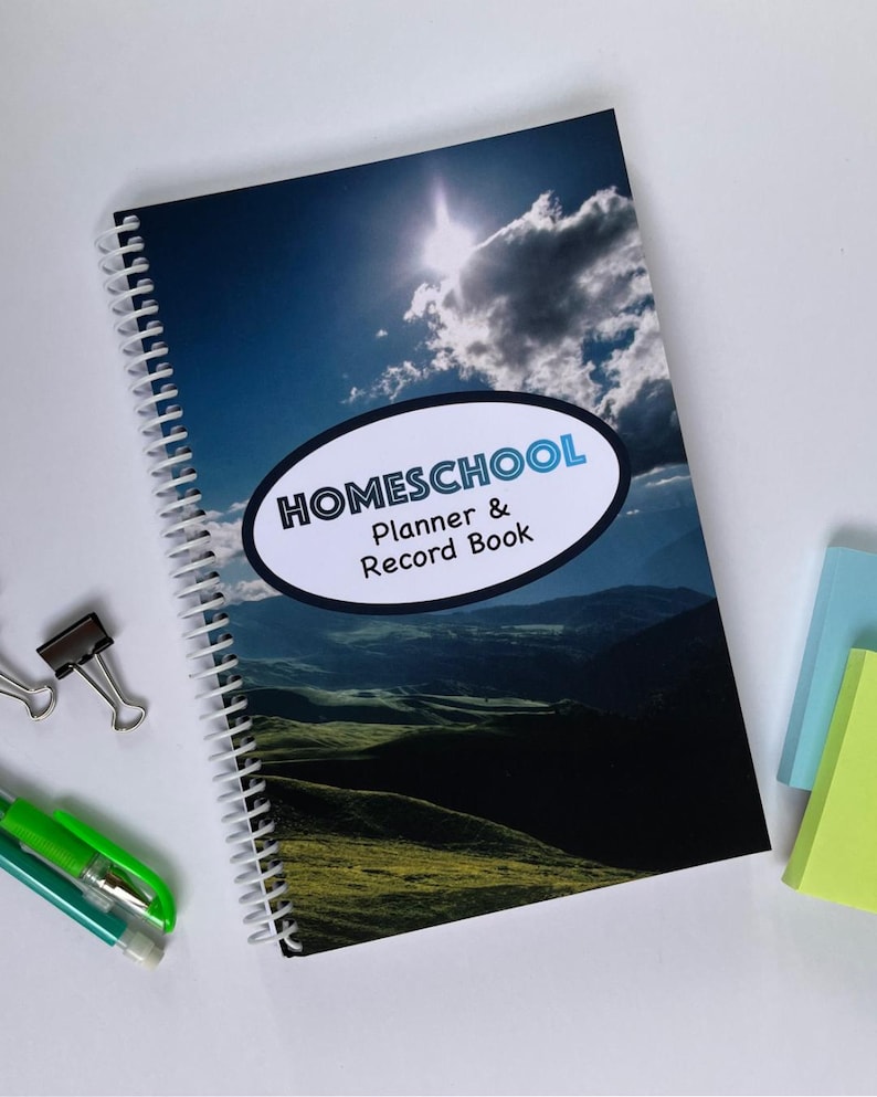 Homeschool Planner and Record-keeping Book Spiral-bound 6x9 Flexible ...