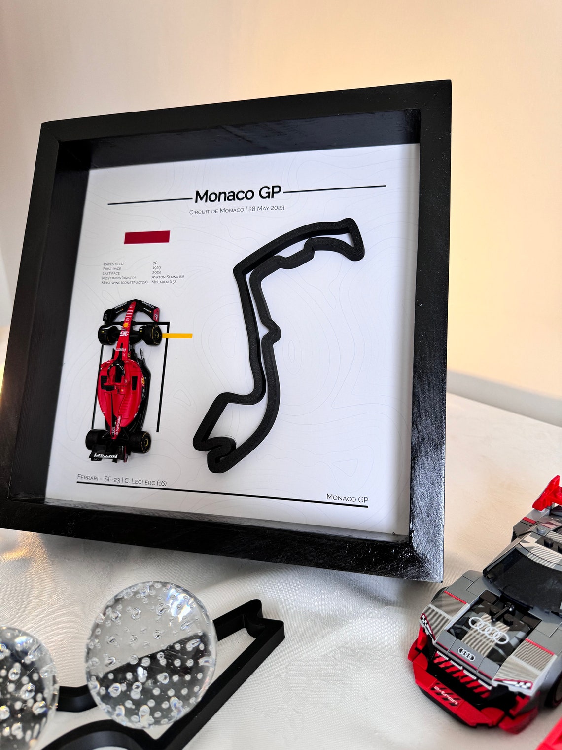 Charles Leclers Ferrari Wall Decor Monca GP Track Formula 1 Gift Idea ...