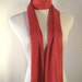 Long Red Scarf Crinkled Silky Satin Scarf Shiny Red Scarf Dressy Scarf ...